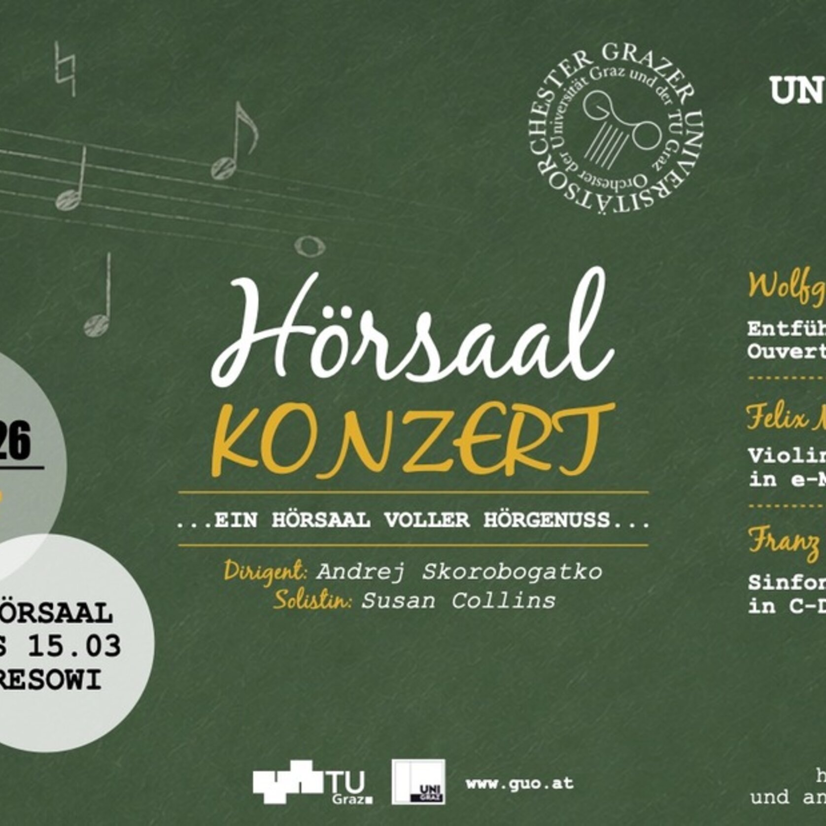 Lecture Theatre Concert - Graz University Orchestra | Events in Graz