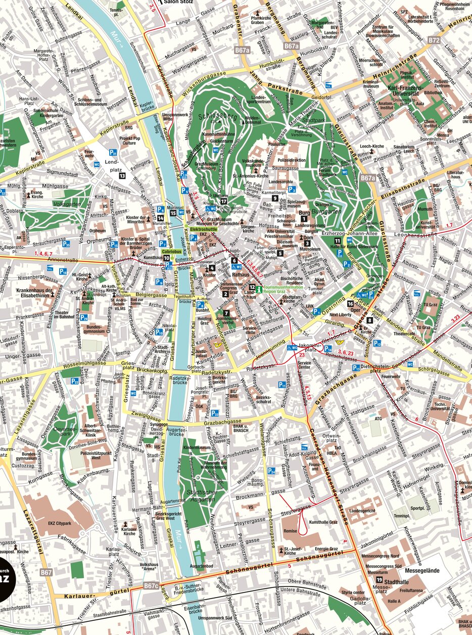 Graz city map | Graz Tourism