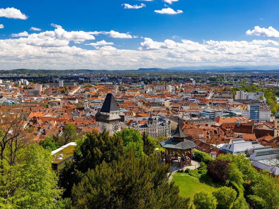 Schlossberg hill Graz | Sightseeing in Graz